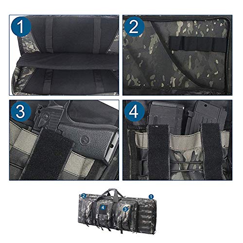 Warriors Product 38 42 Inch Tactical Rifle Bag Gun Bags Double Gun Case for Shooting Hunting Range