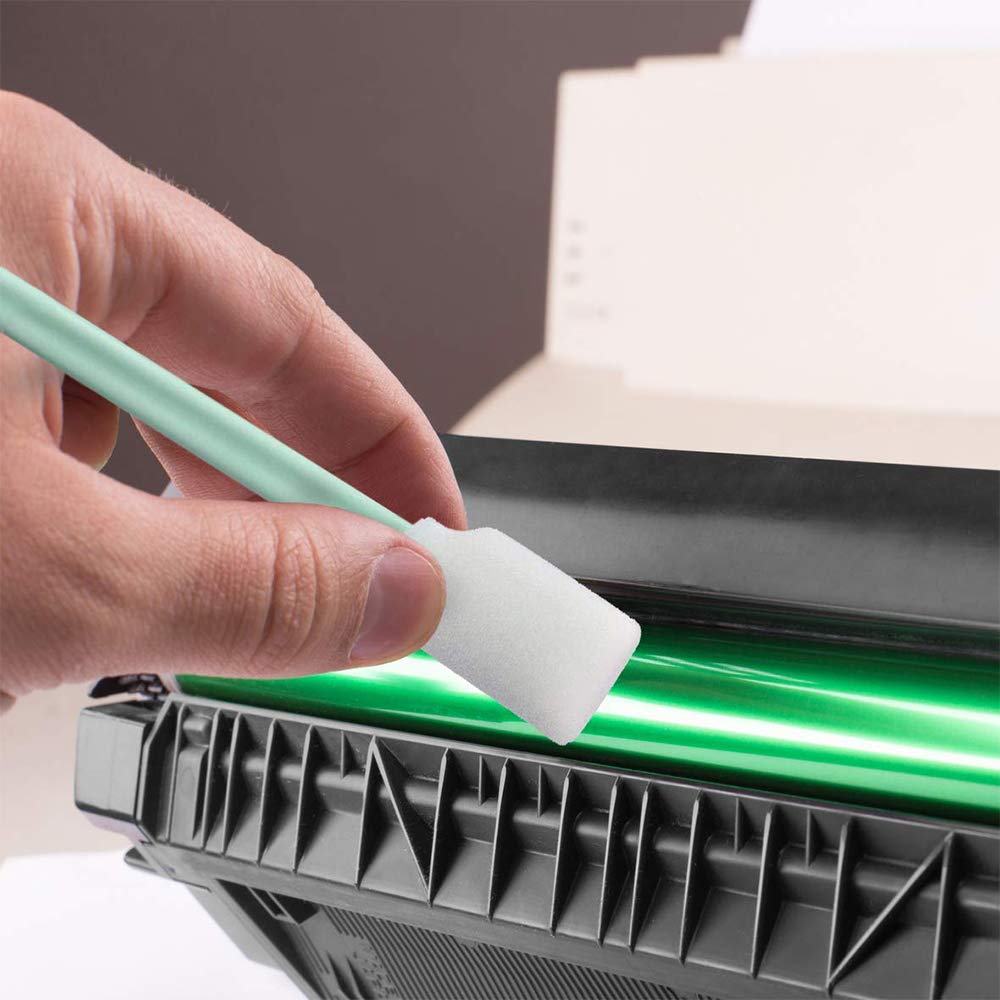 Wellgler's 200pcs 5.11" Foam Swabs, Square Rectangle Cleaning Swab，for Solvent Format Inkjet Printer Roland Optical Equipment