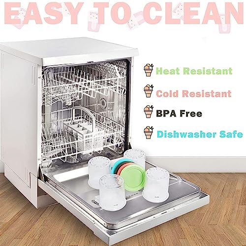 VRINO Creami Deluxe Pints, for Ninja Ice Cream Maker Pints, Ice Cream Pints Reusable,Leaf-Proof Compatible NC301 NC300 NC299AMZ Series Ice Cream Maker