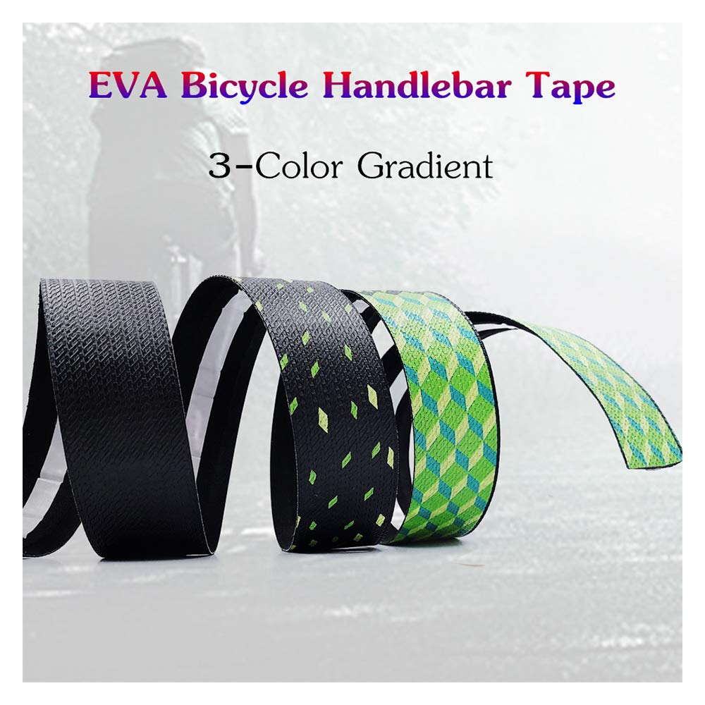 Road Bike Handlebar Tapes【Fade Resistant Design】Bicycle Bar Tape Professional Cycling Damping Anti-Vibration Wrap with 2 Bar Plug (White)