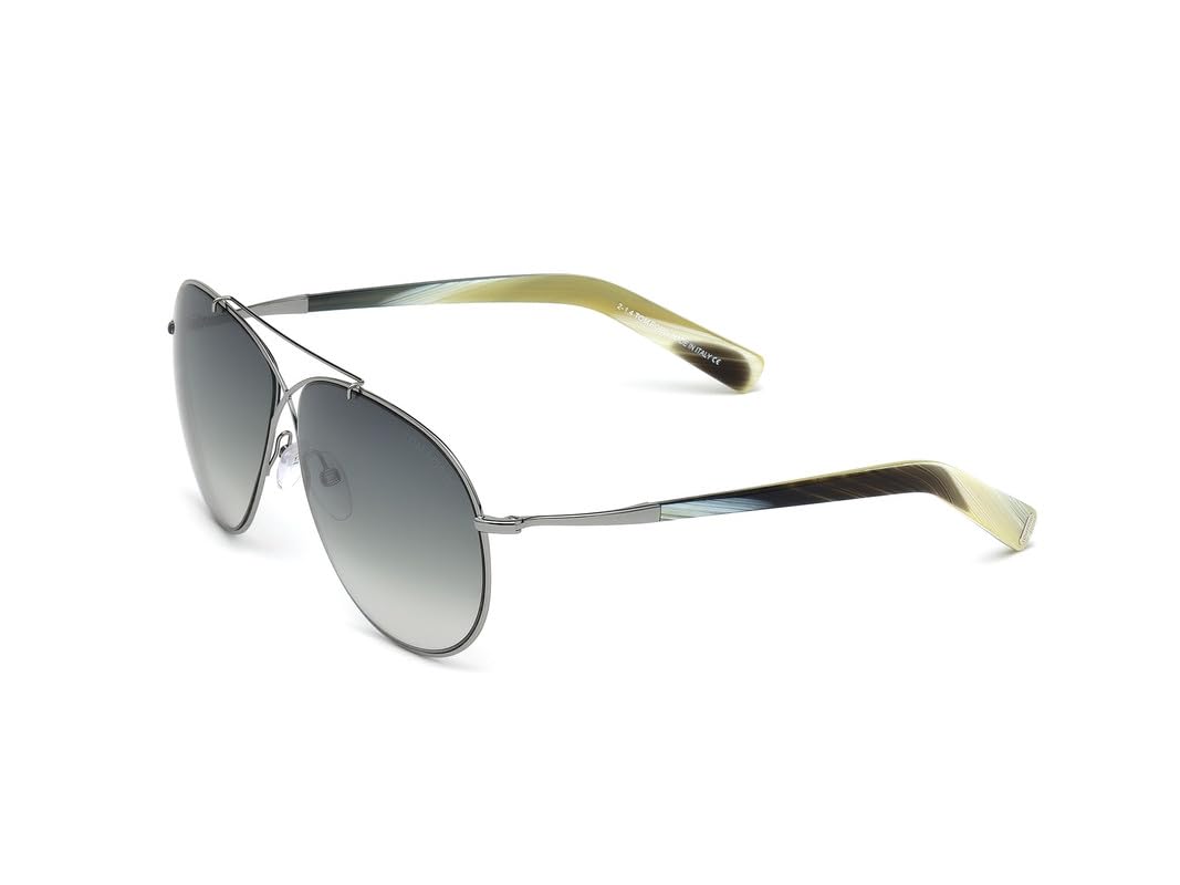 Tom Ford Criss Cross Sunglasses TF374 Eva 15B Ruthenium/Horn 61mm FT0374