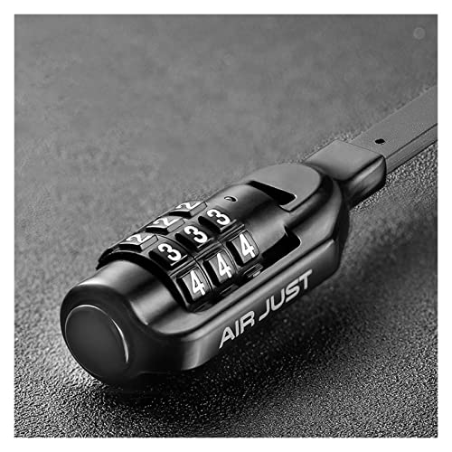 YANGLI WanLiTong Bike Cable Lock Multi Stable Bicycle Helmet Lock Password Cycling Lock Fit for MTB Road Bike (Color : Orange)
