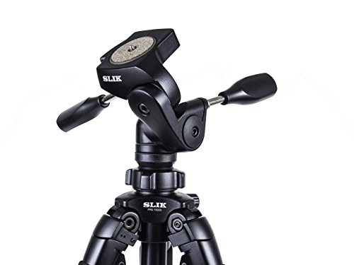 SLIK Pro 700DX Tripod KIT with 3-Way Pan & Tilt Head, for Mirrorless/DSLR Sony Nikon Canon Fuji Cameras and More - Black (615-316)