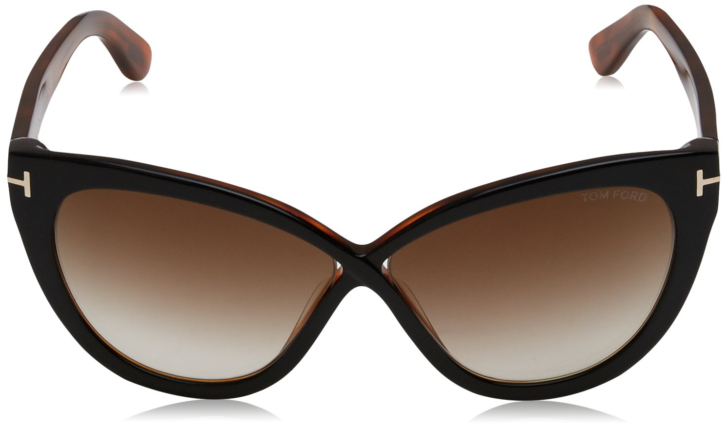 Tom Ford FT0511 Sunglasses - Black Frame, Brown Mirror Lenses, 59 mm Lens Diameter FT05115905G