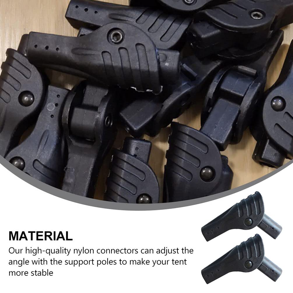 Yardwe 2Pcs Tent Support Joint Folding Canopy Tent Coupling Connectors DIY Tent Joint Support Rod Stand Holder Outdoor Tent Accessories Supplies (3 Inch Length)