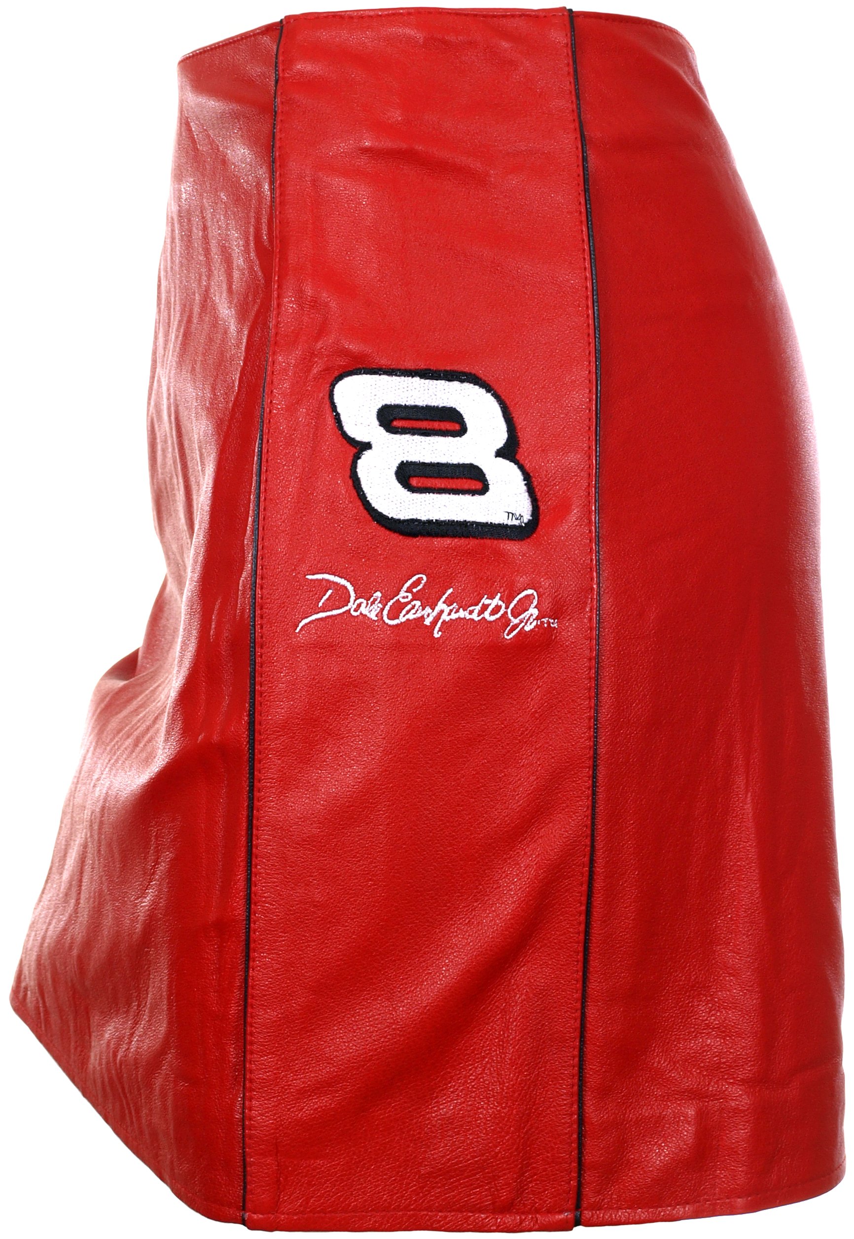 Vintage Dale Earnhardt Jr. #8 Leather Skirt a Nascar Red Mini Skirt for Women (as1, alpha, m, regular, regular)