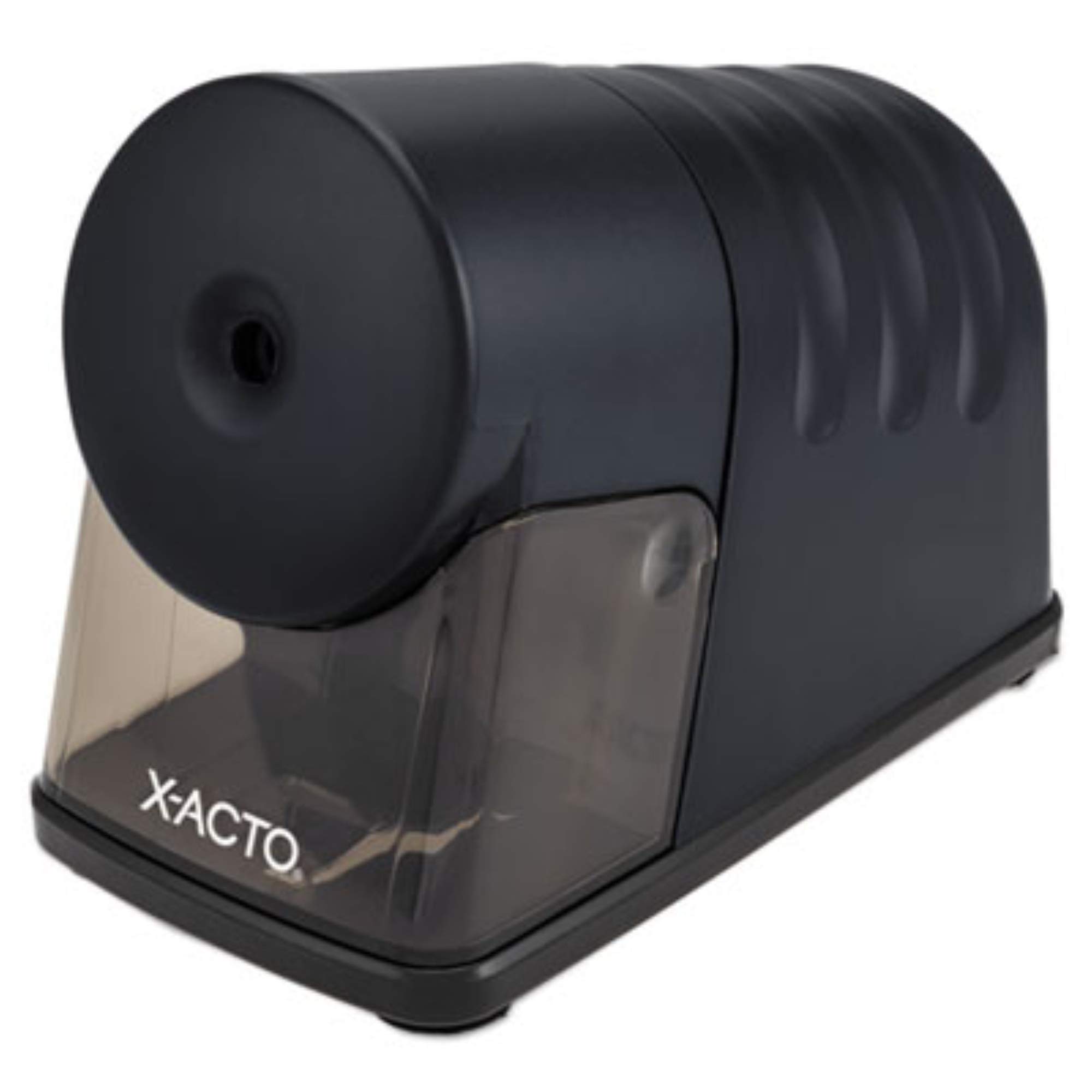 X-Acto 2012688 Model 1799 Powerhouse Heavy-Duty Electric Pencil Sharpener, Black, Quiet Operation, Hardened Helical Cutter for Maximum Precision and Durability, Suction Cup Feet for Safety