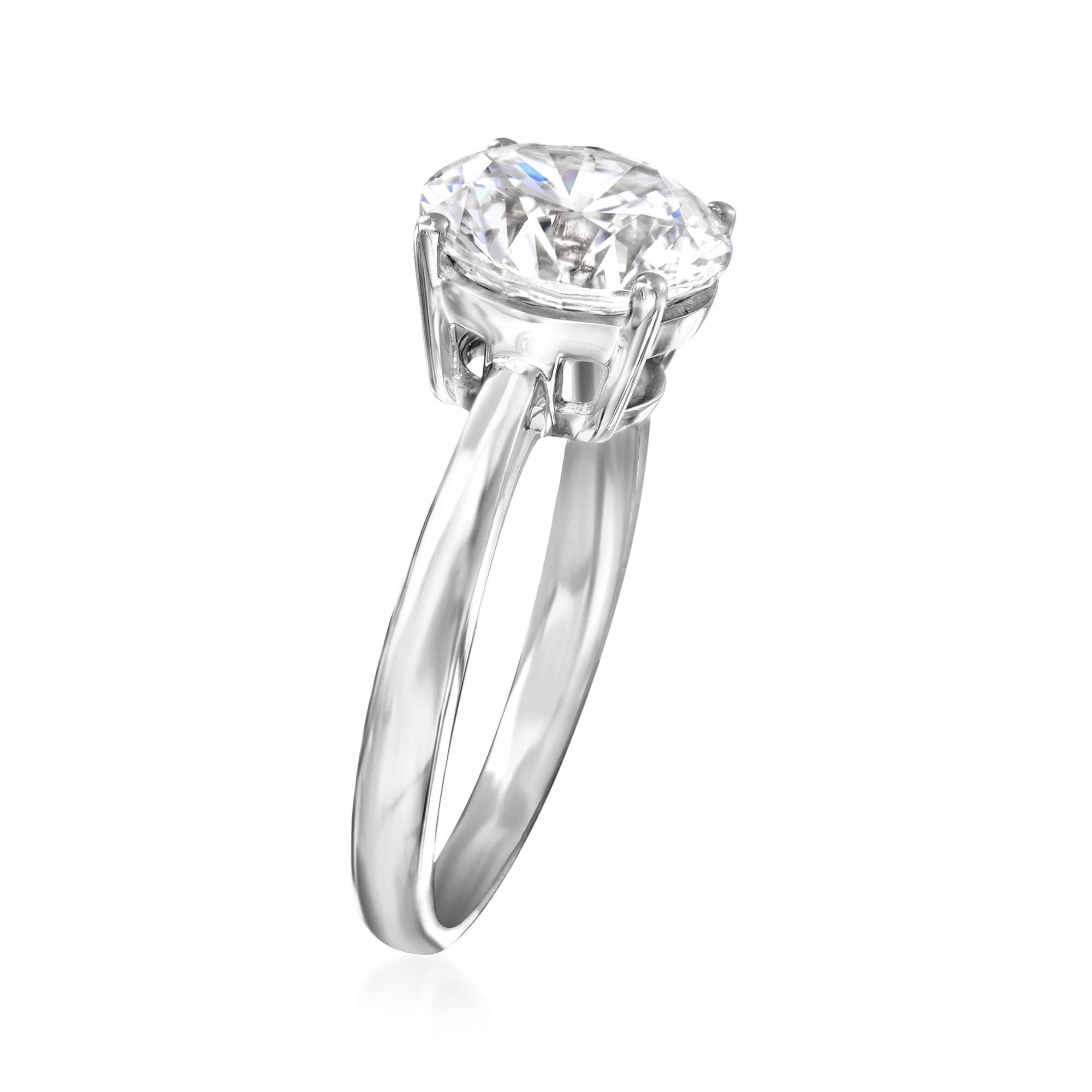 Ross-Simons 3.00 Carat CZ Solitaire Ring in 14kt White Gold. Size 5