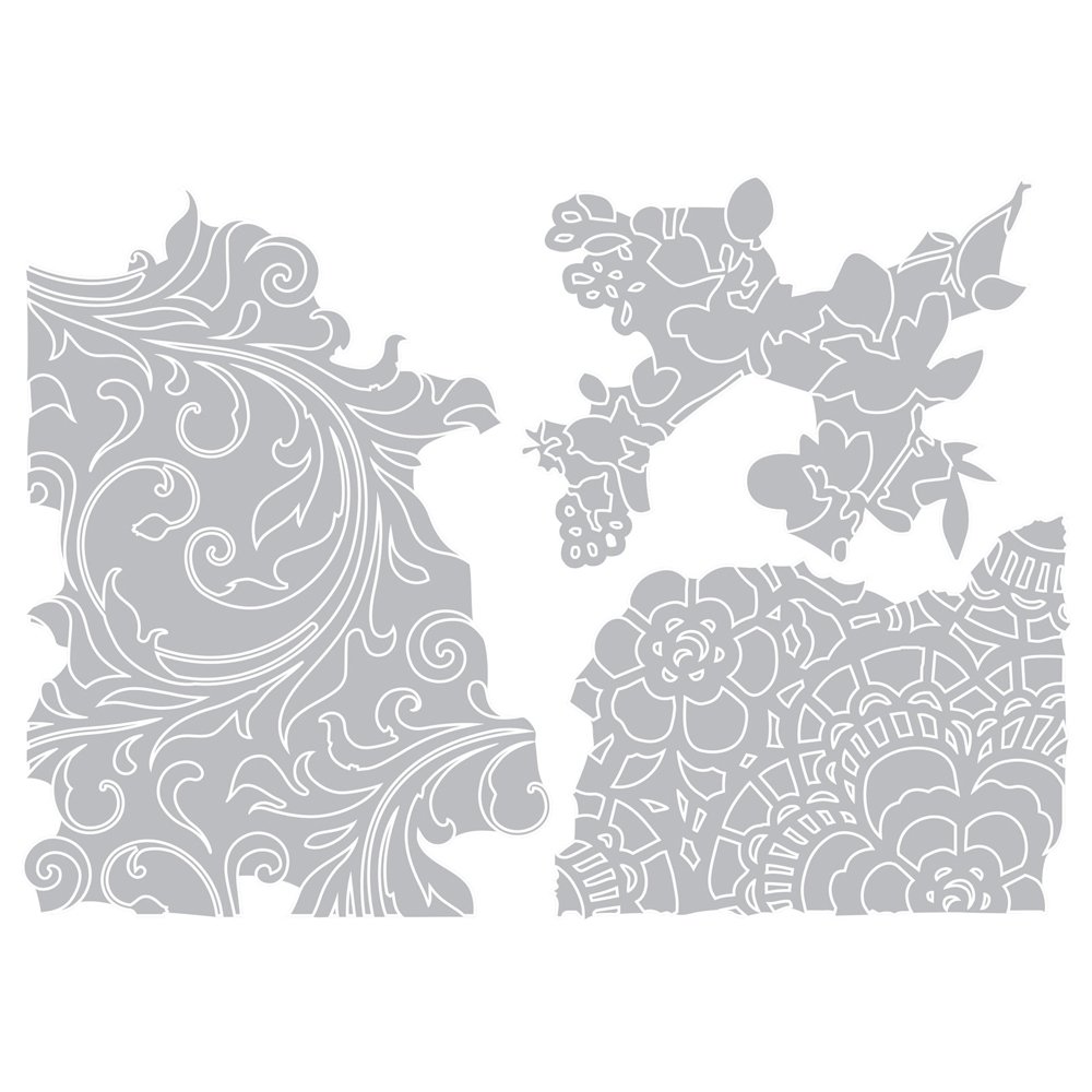 Sizzix 661185 Mixed Media #2 Thinlits Die Set by Tim Holtz (3/Pack)