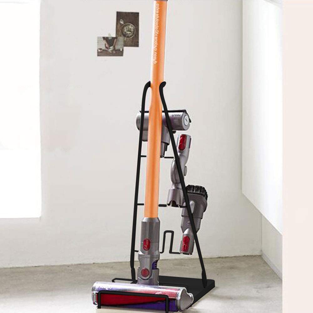 Usmoscat Vacuum Cleaner Stand for Dyson V6 V7 V8 V10 V11,Other Brands and Generic Stick Cleaner, Support Organizer for Handheld Electric Broom (Black)