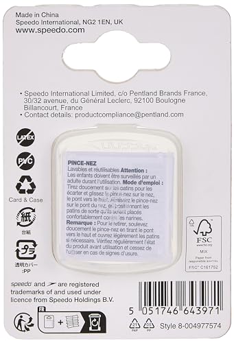 Speedo Competicion Nose Clip - Pink/Grey, One Size