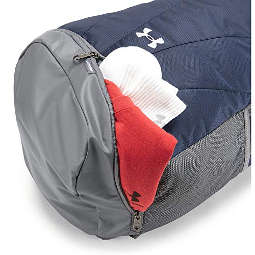 Under Armour Adult Team Hustle 3.0 Backpack , Midnight Navy (410)/Gray , One Size Fits All