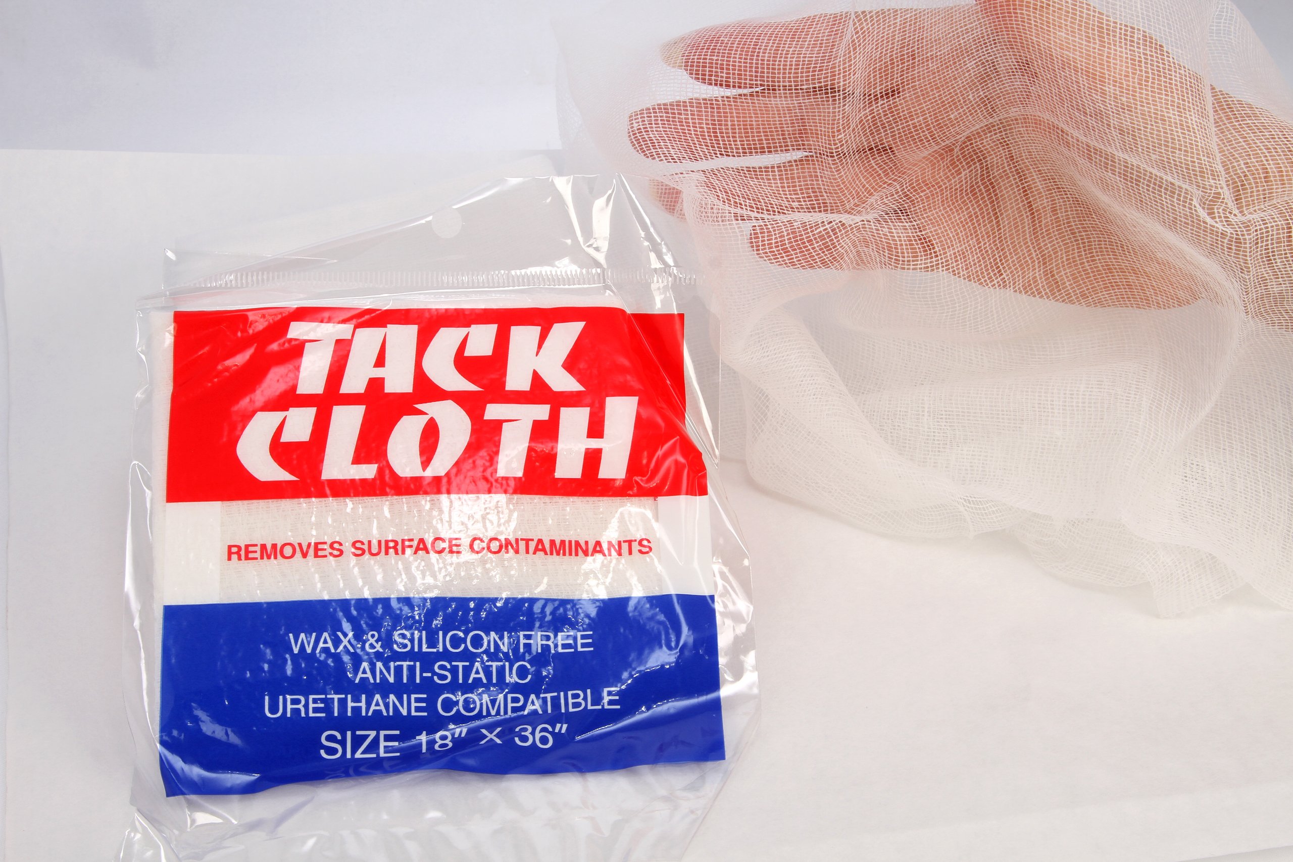 Tack Cloth, 18"x36" Cloth Size, 1-Count Bag, Set of 12, Total Of 12 Tack Cloths, Off White