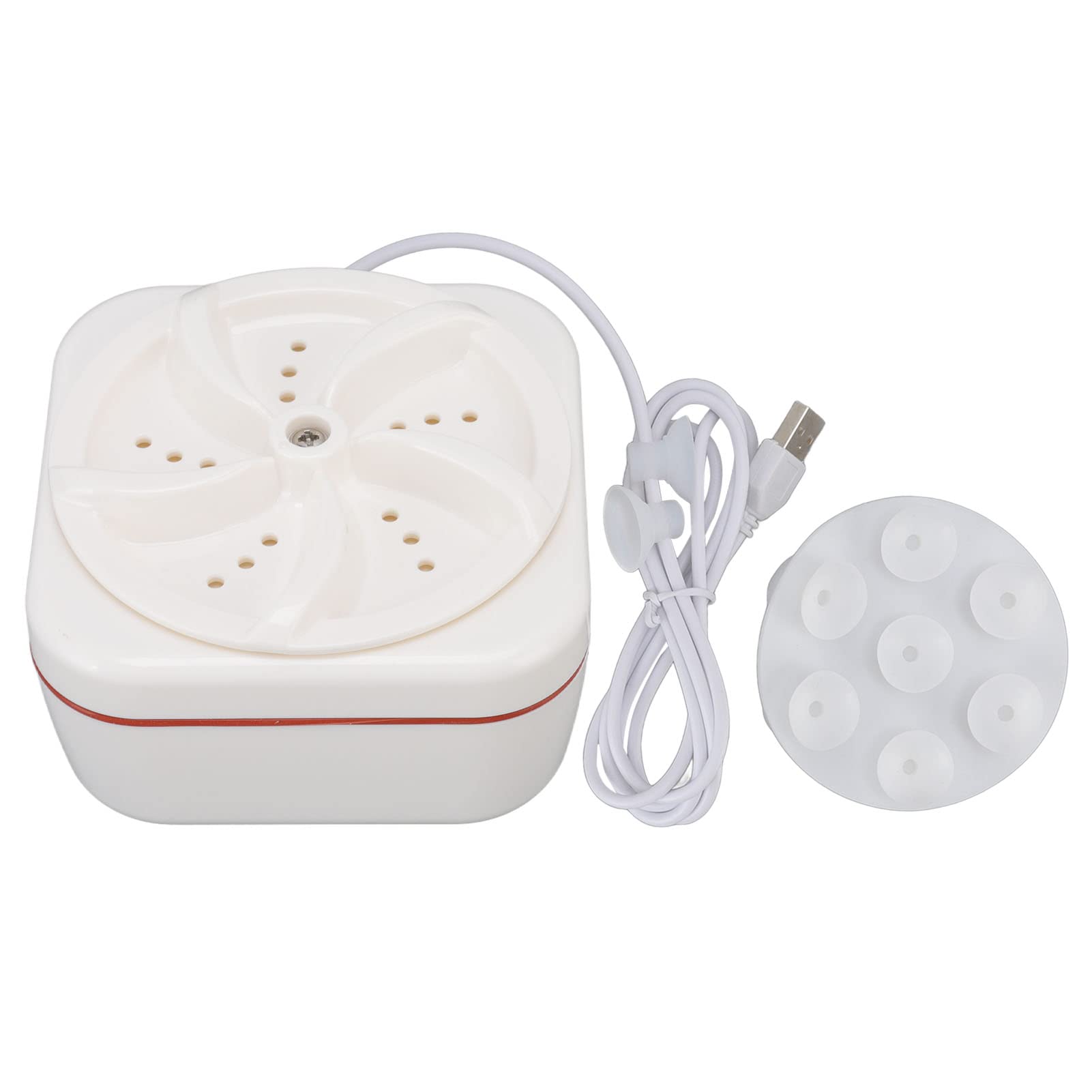 VTOSEN Ultrasonic Washing Machine 5V 18W USB Powered - Portable Turbine Washing Machine for Travel & Dormitory - Foldable & Efficient - Ideal for On The Go Cleaning