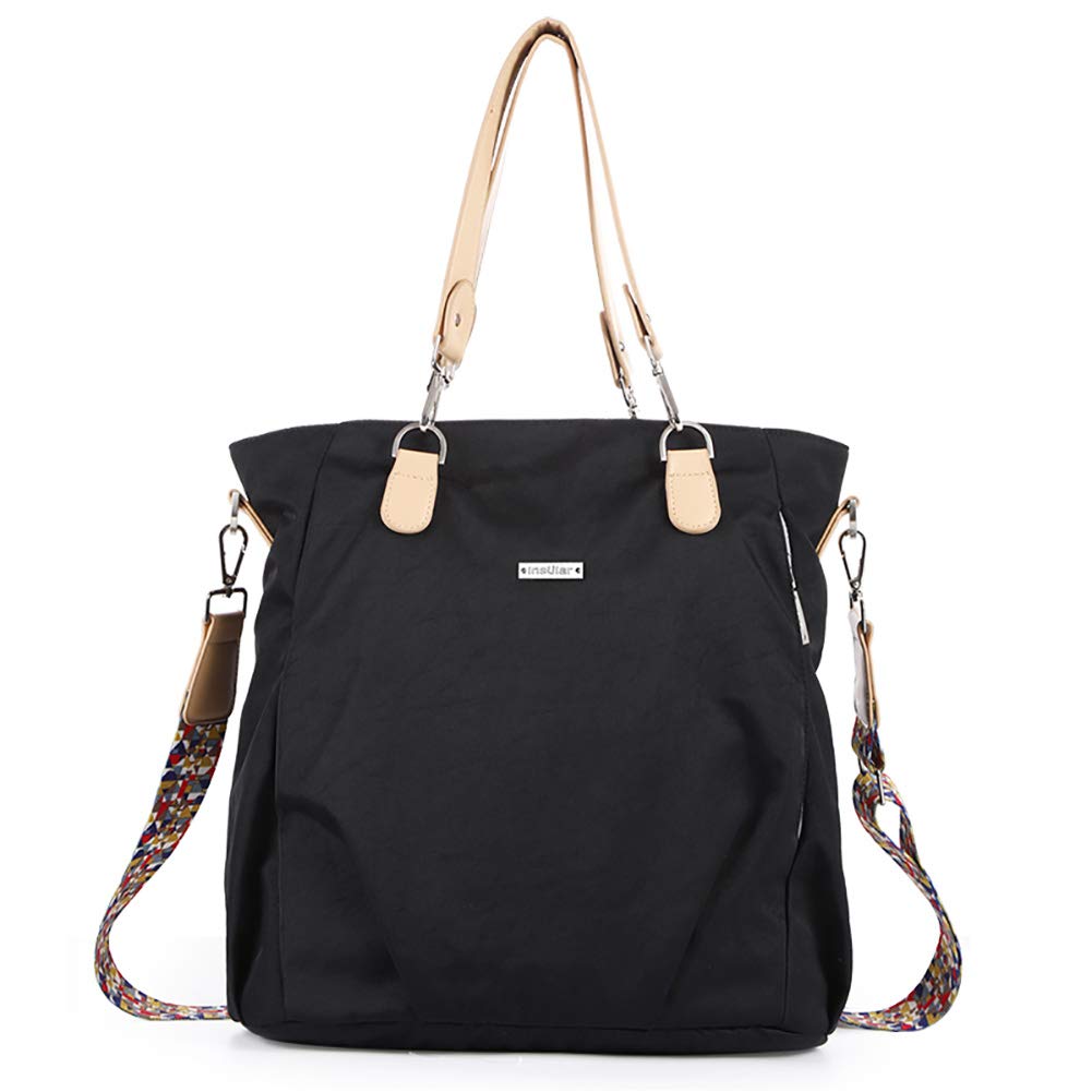 UARERISE Baby Diaper Bag Waterproof Mummy Bag,Large-Capacity Mommy Handbag (Black)