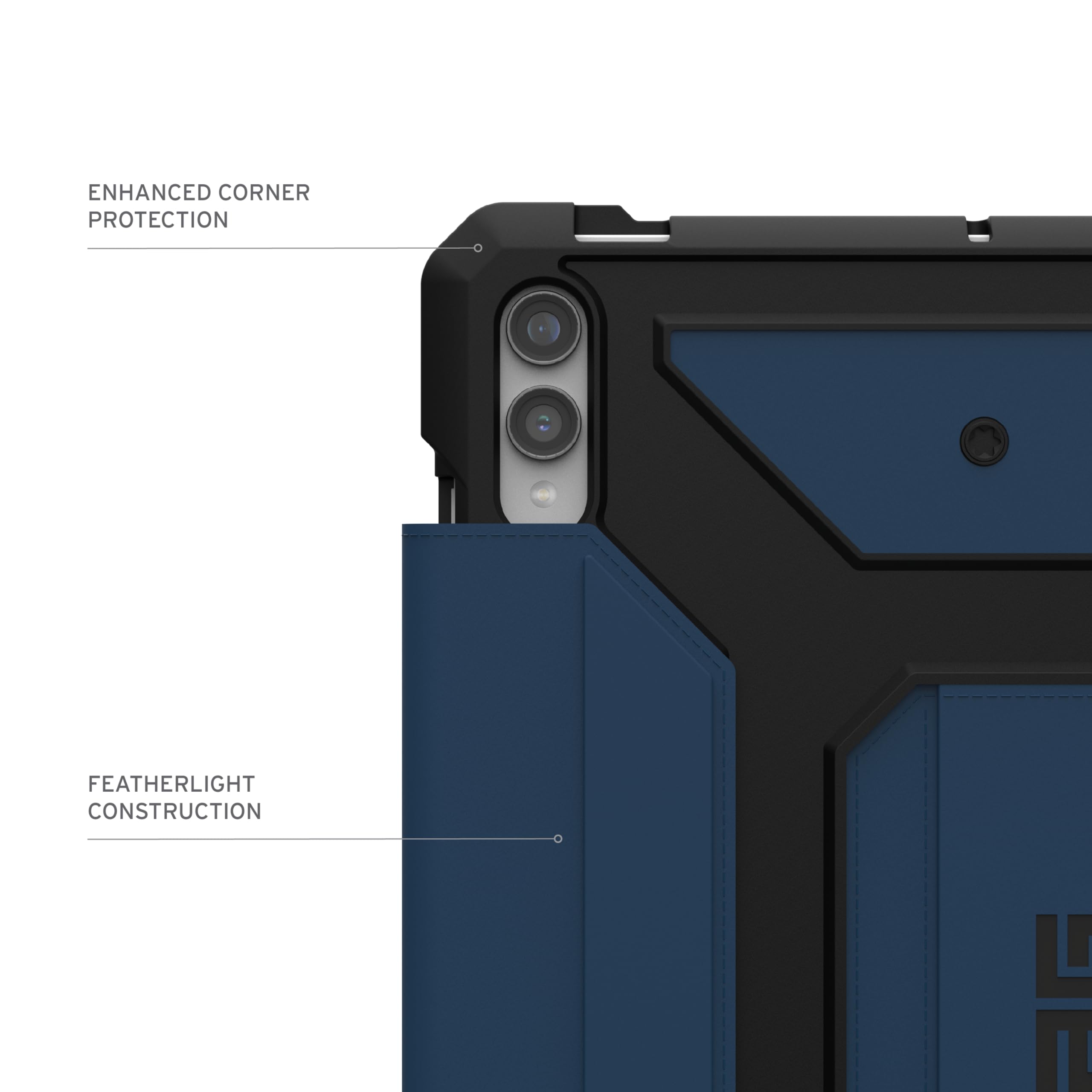 UAG Designed for Samsung Galaxy Tab S9 Plus Case 12.4" 2023 SM-X810 Metropolis SE Mallard, Multi-Angle Kickstand Folio with Auto Wake/Sleep & S Pen Holder Rugged Protective Cover by URBAN ARMOR GEAR