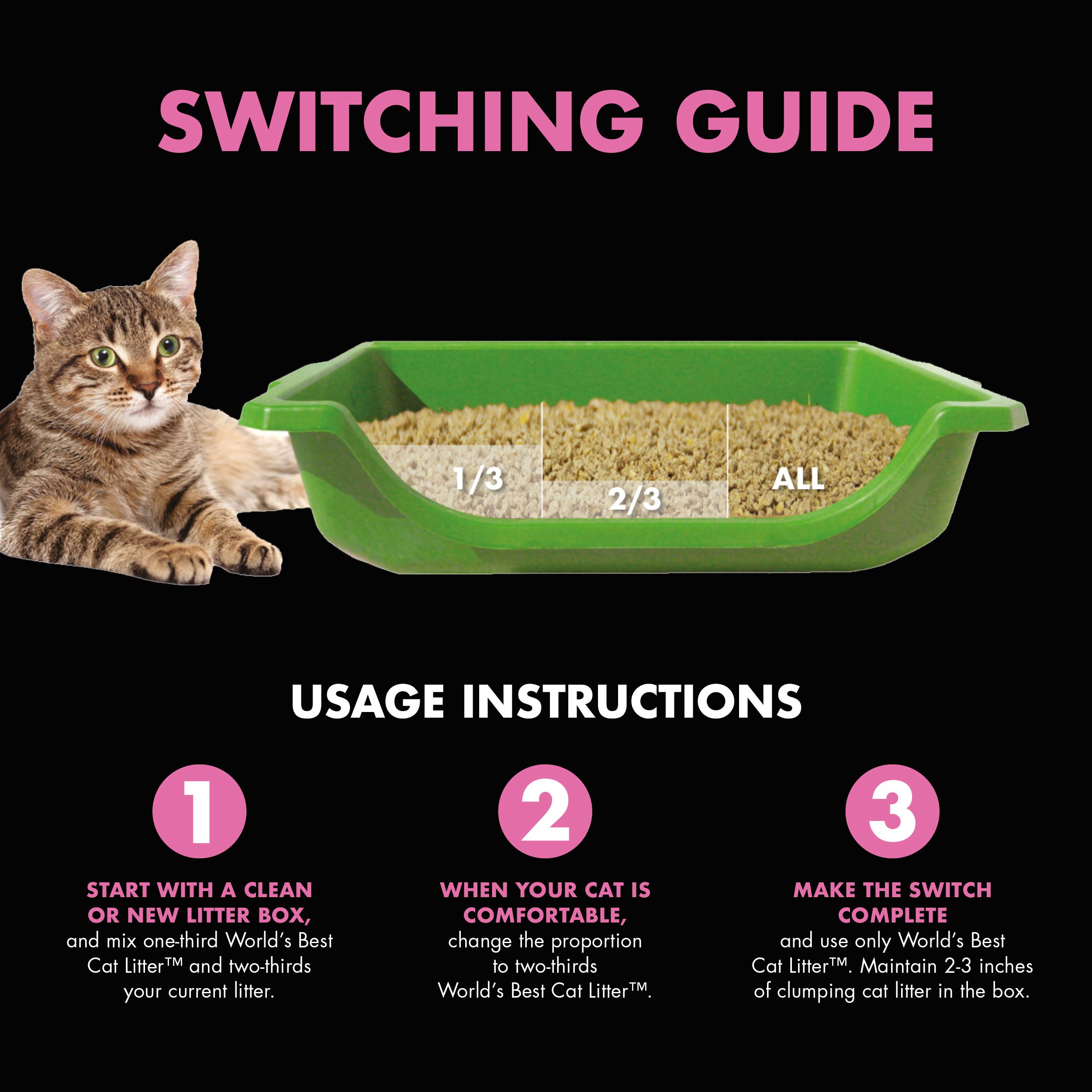 World's Best Cat Litter Picky Cat, Clumping Cat Litter, Flushable with Natural Attractive Scent for All Cats, 10.89 kg