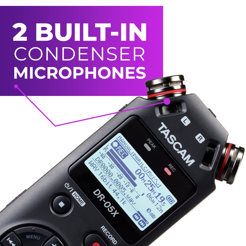 Tascam DR-05X Stereo Handheld Audio Recorder/USB Interface