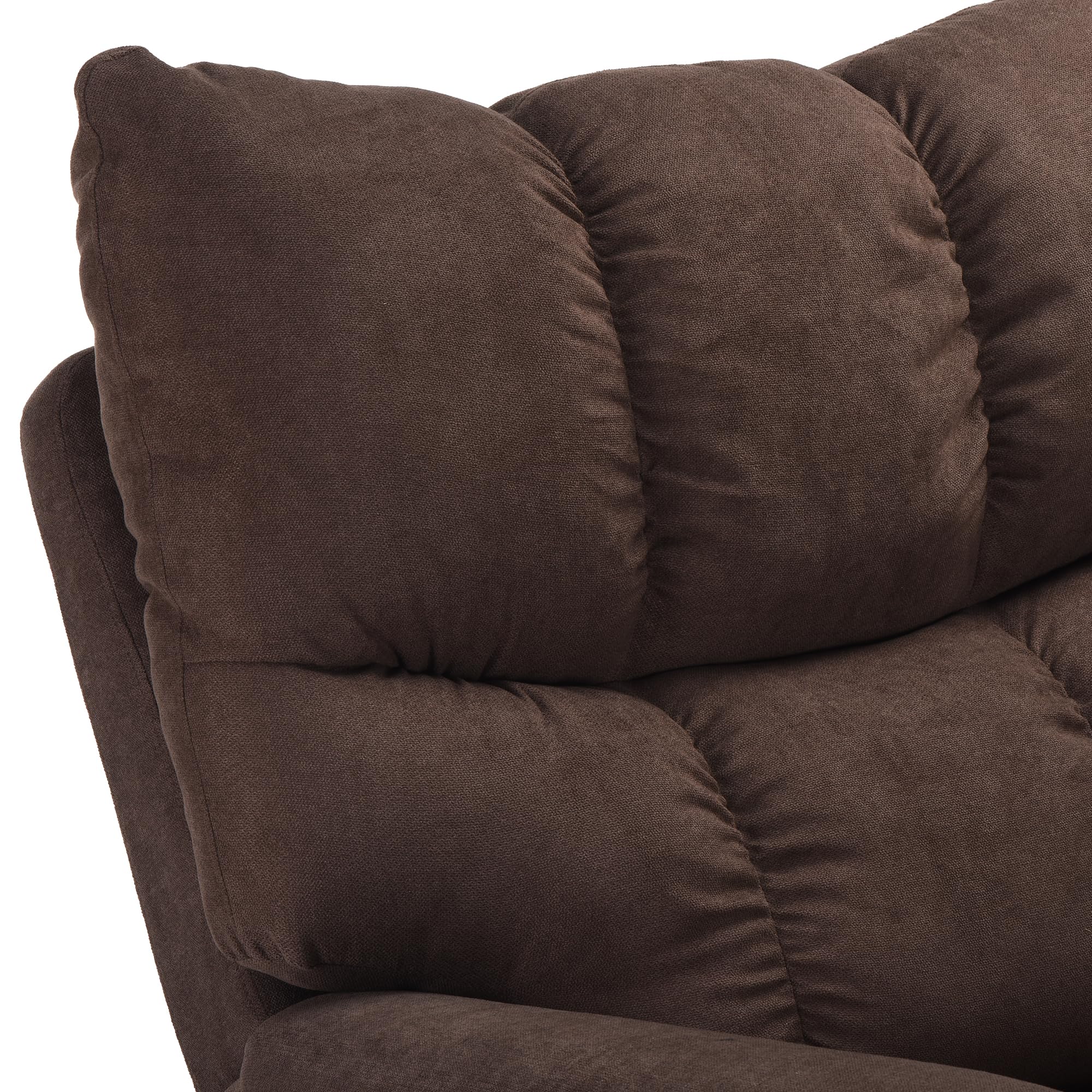 STARY Princess Recliner Sofa for Living Room Chair for Adults Lady, Chocolate