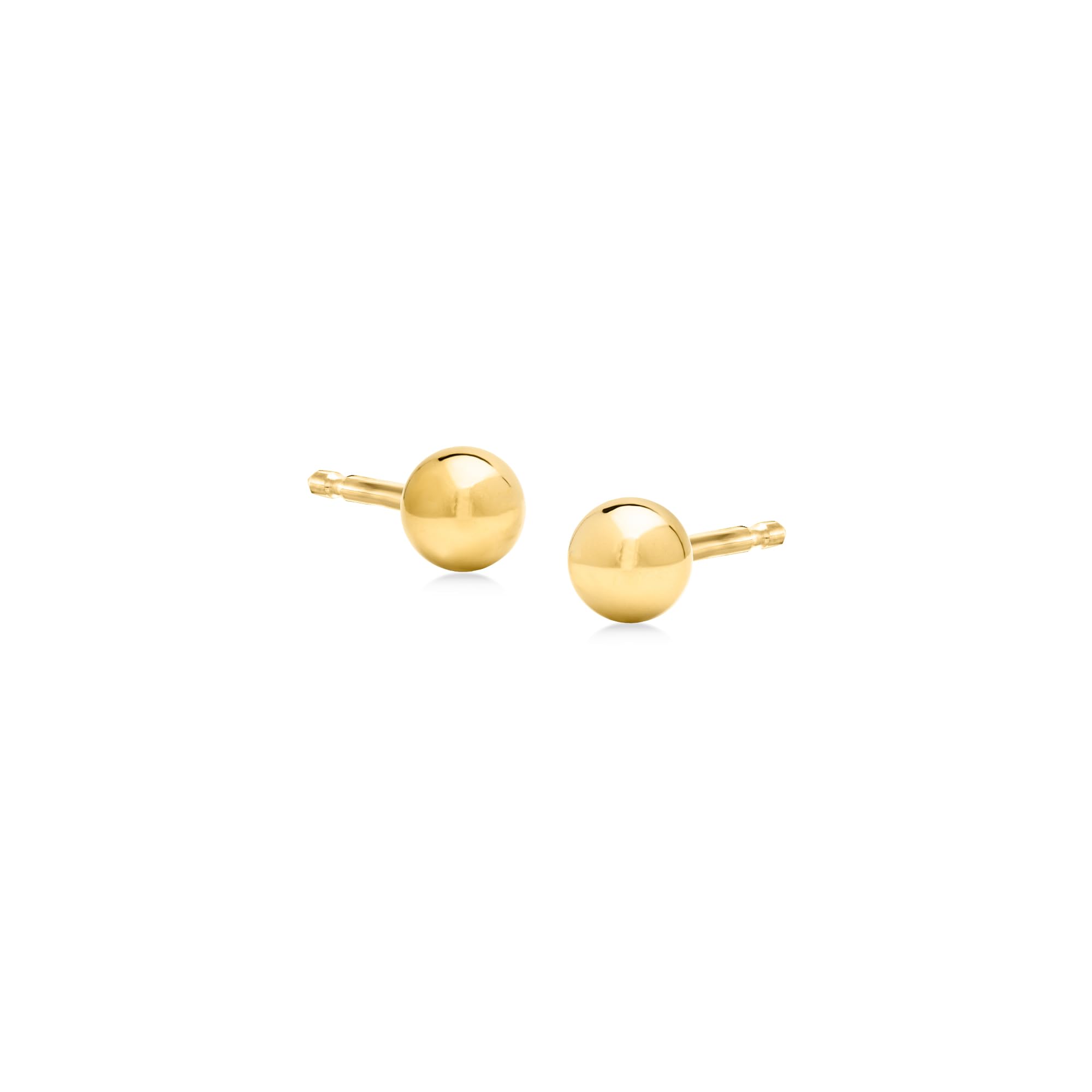 Ross-Simons Italian 4mm 18kt Yellow Gold Ball Stud Earrings