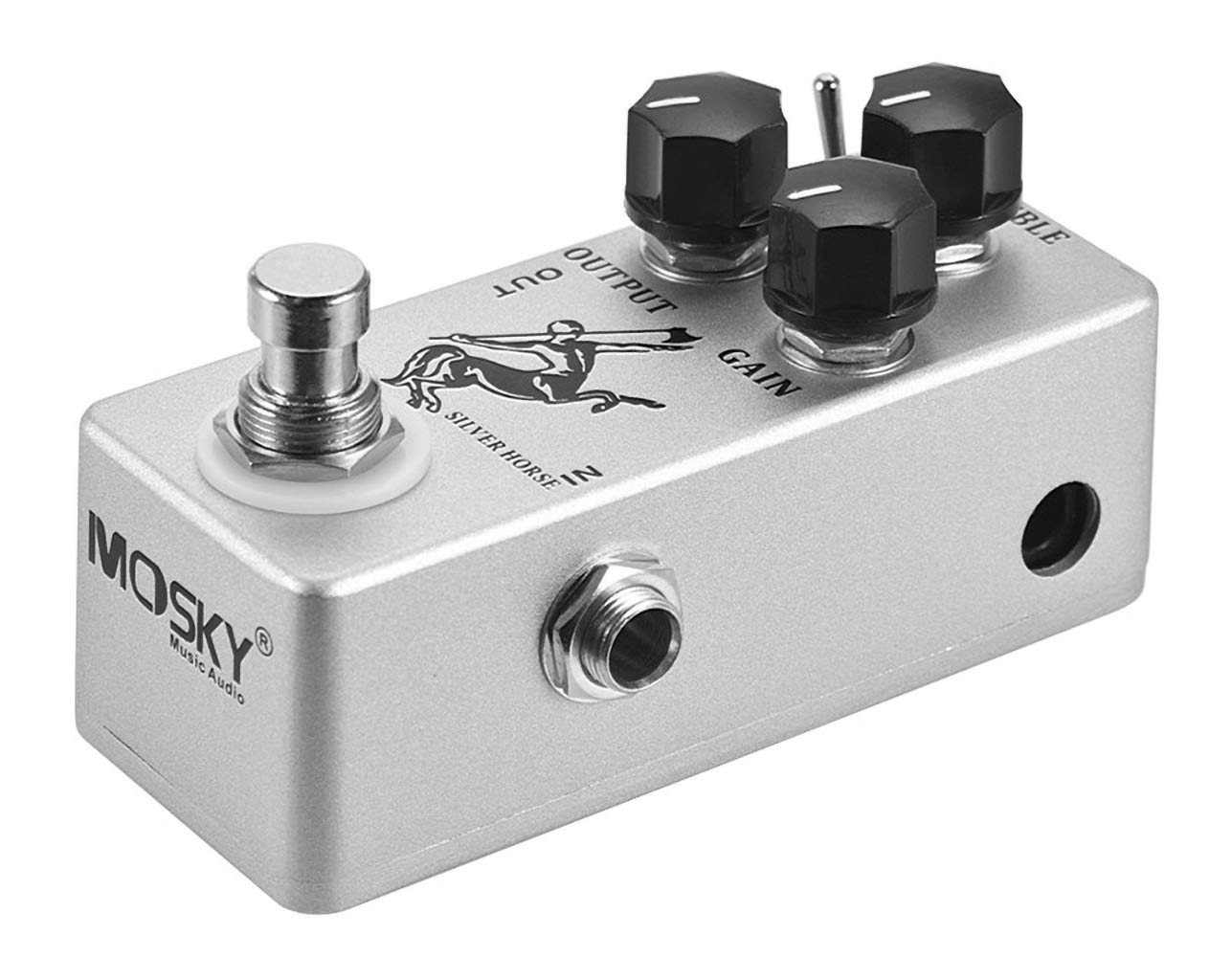 YMUZE Moskyaudio Mini Silver Horse Effect Pedal Overdrive Pedal for Electric Guitar
