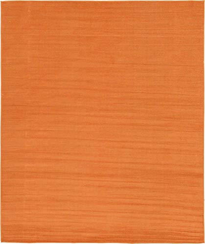 Unique Loom Williamsburg Collection Area Rug - Solid (7' 10" x 10' Rectangle, Salmon)