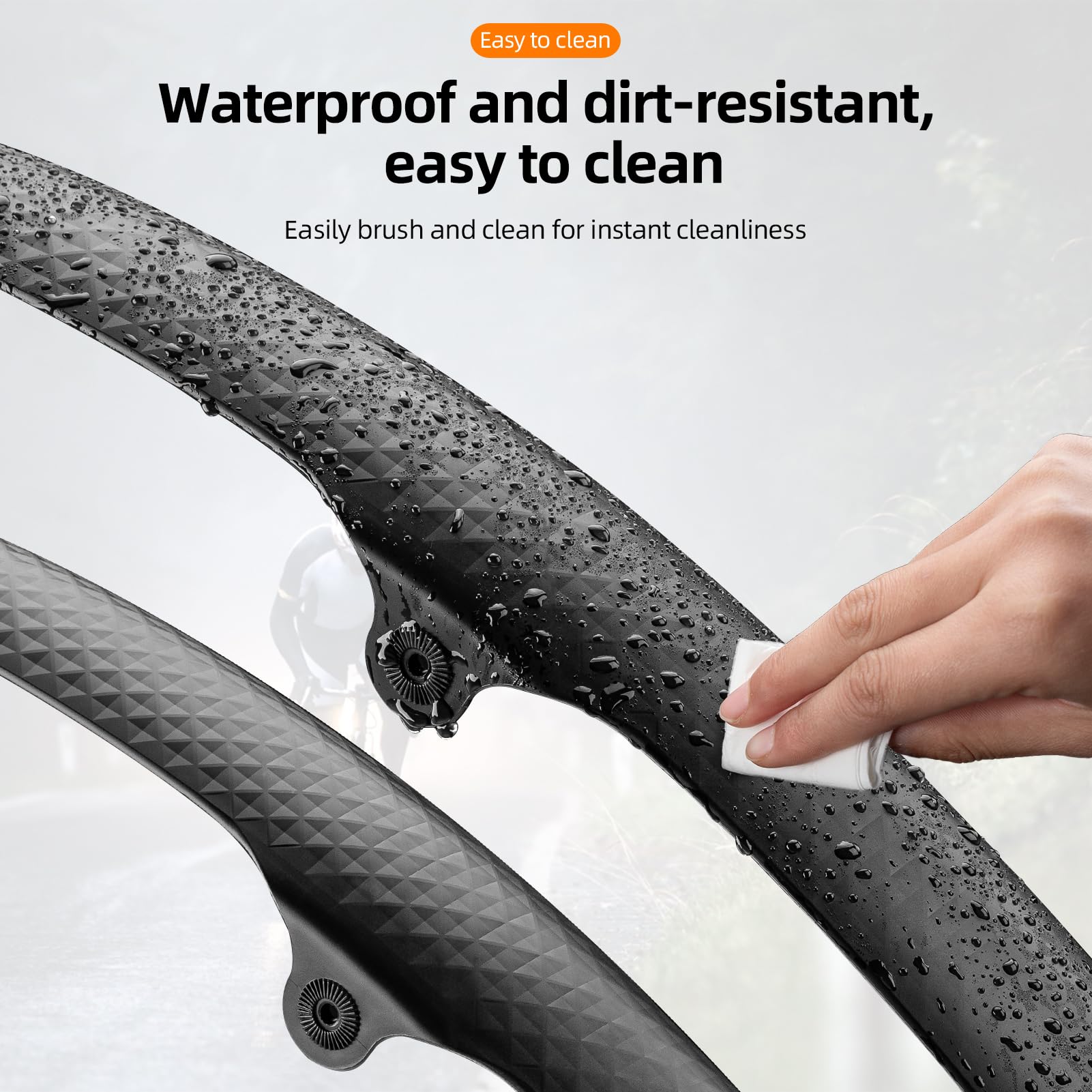 ROCKBROS Road Bike Fender - Quick Release Lightweight Road Bicycle Fender for 700C Bikes - Adjustable and Easy to Install Rear Or Front Bike Mud Guard