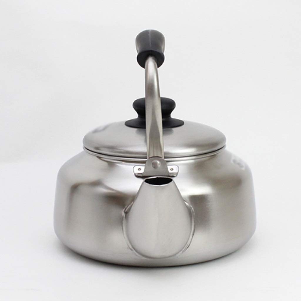 ZNZN Large Capacity Kettle Creative Silver Kettle Stove Food Grade Stainless Steel Teapot with Anti-Scald Handle (2.5L,84.5OZ) Multifunctional Water Kettle