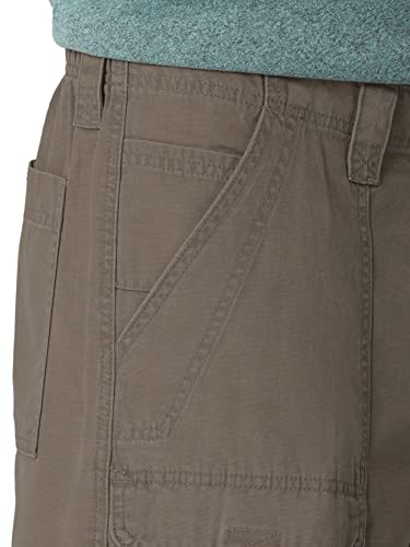 Wrangler Authentics Men's Canvas Utility Hiker Short, Earth Green, 33