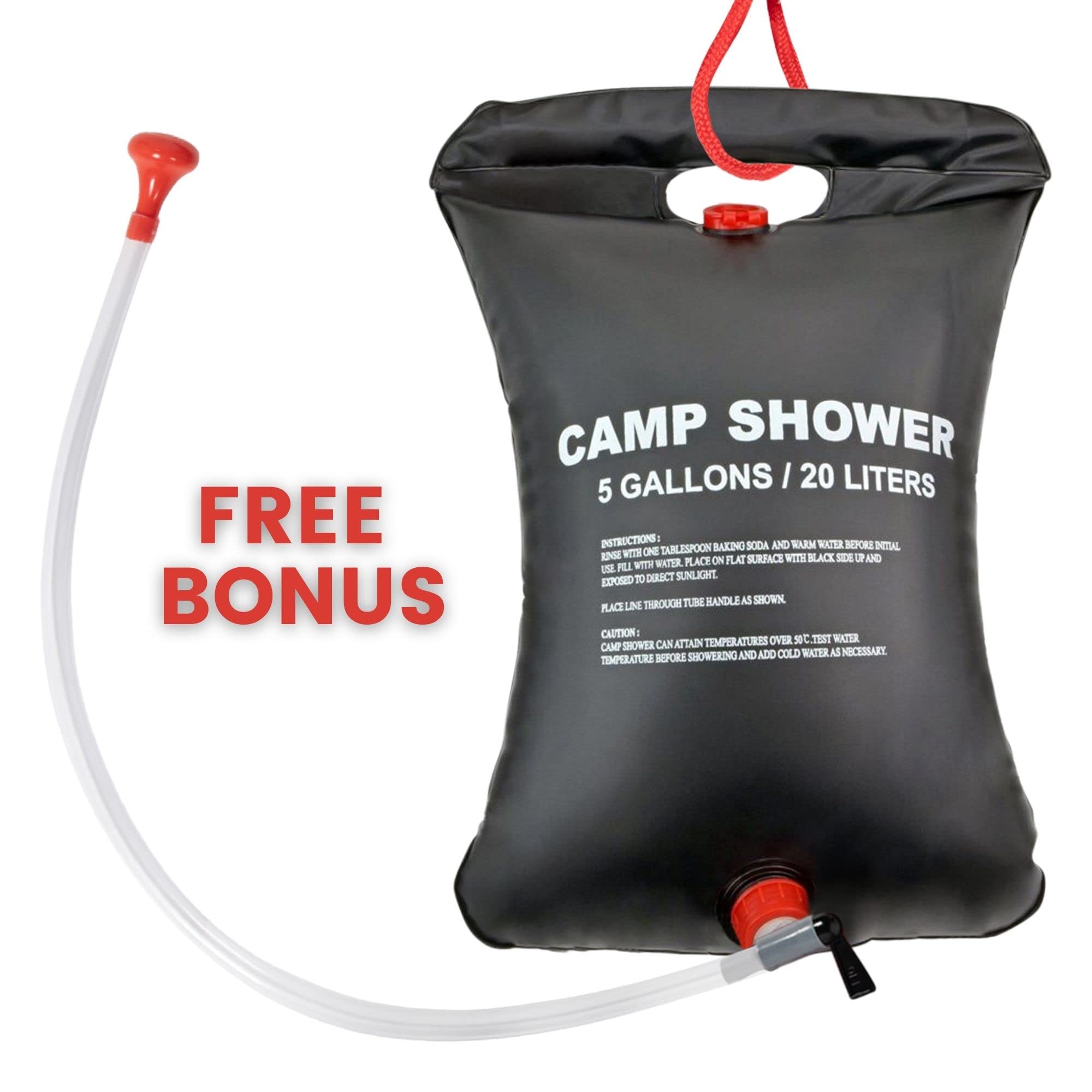 VANDU Pop Up Waterproof Portable Bathroom Tent with Bonus Shower Bag, Ideal for Camping and Beach, Roomy Interior, Easy Setup, UV Protection