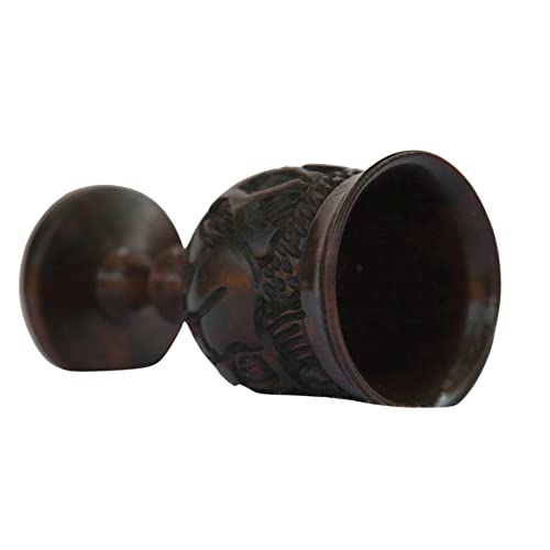 Wine cup in carved wood