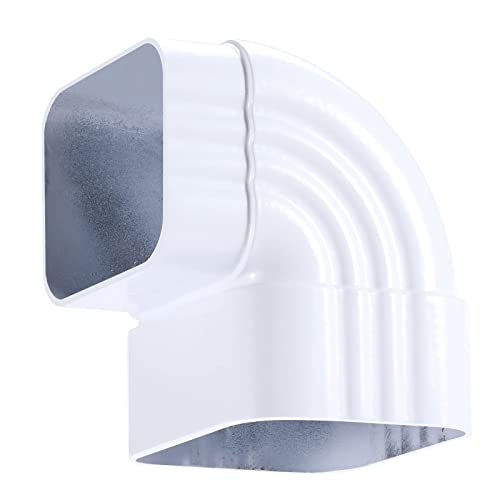 VYH Gutter Elbows 2x3,90 Degree Gutter Elbow, Downspout Elbow, 90 Gutter Elbow,Roofing Gutter Downspout Elbows (Style A)