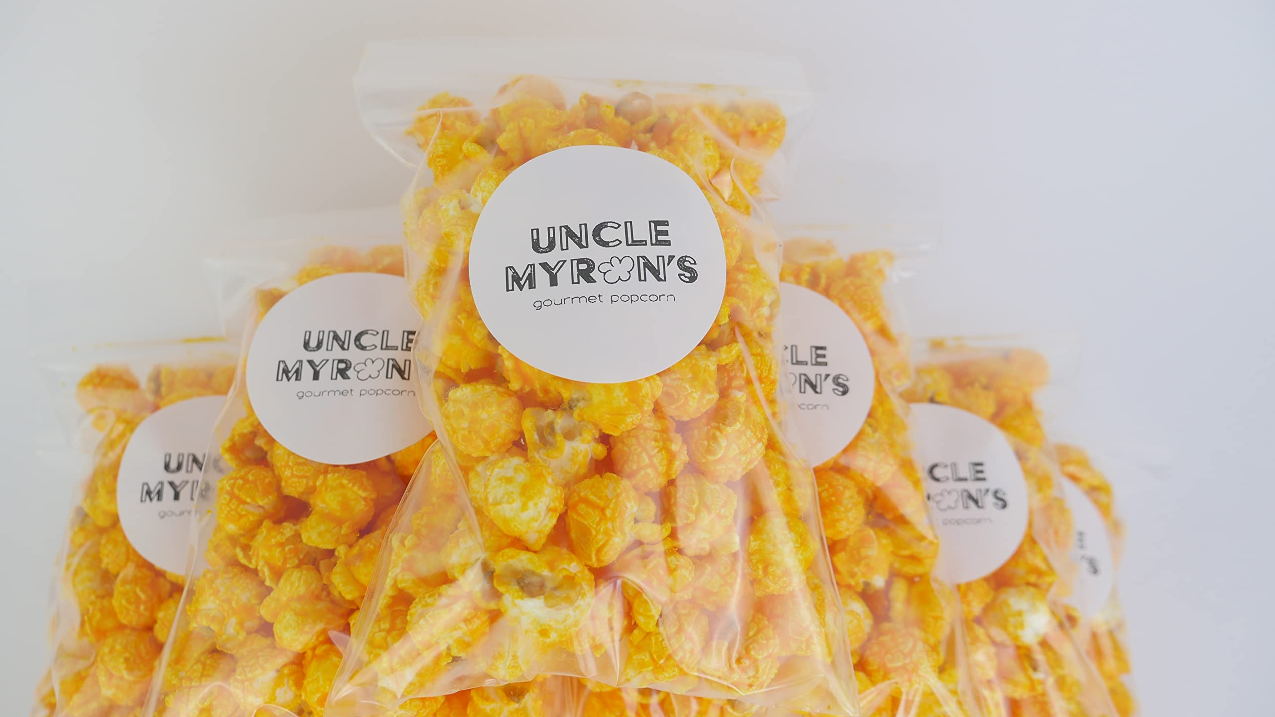 Uncle Myron's Cheddar Cheese Snack Pack - Stocking Stuffers - 3 Bags, 2 oz. Each | Irresistible Gourmet Cheese Popcorn