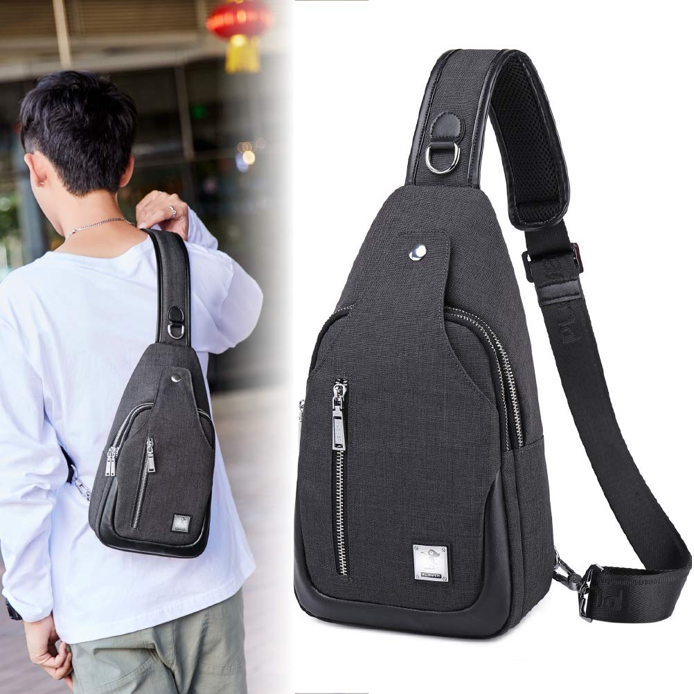 weiatas Sling Bag for Men Women, Crossbody Shoulder Backpack