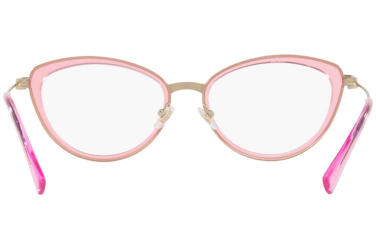 Versace VE1244 Eyeglass Frames 1404-53 - Pale Gold/pink Transp VE1244-1404-53