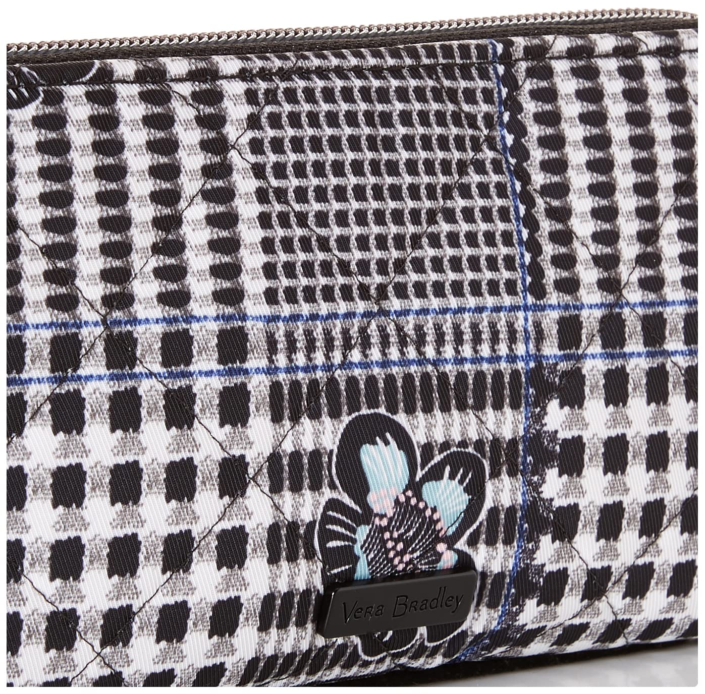 Vera Bradley Women's Performance Twill Accordion Wristlet With RFID Protection, Tranquil Gray, One Size