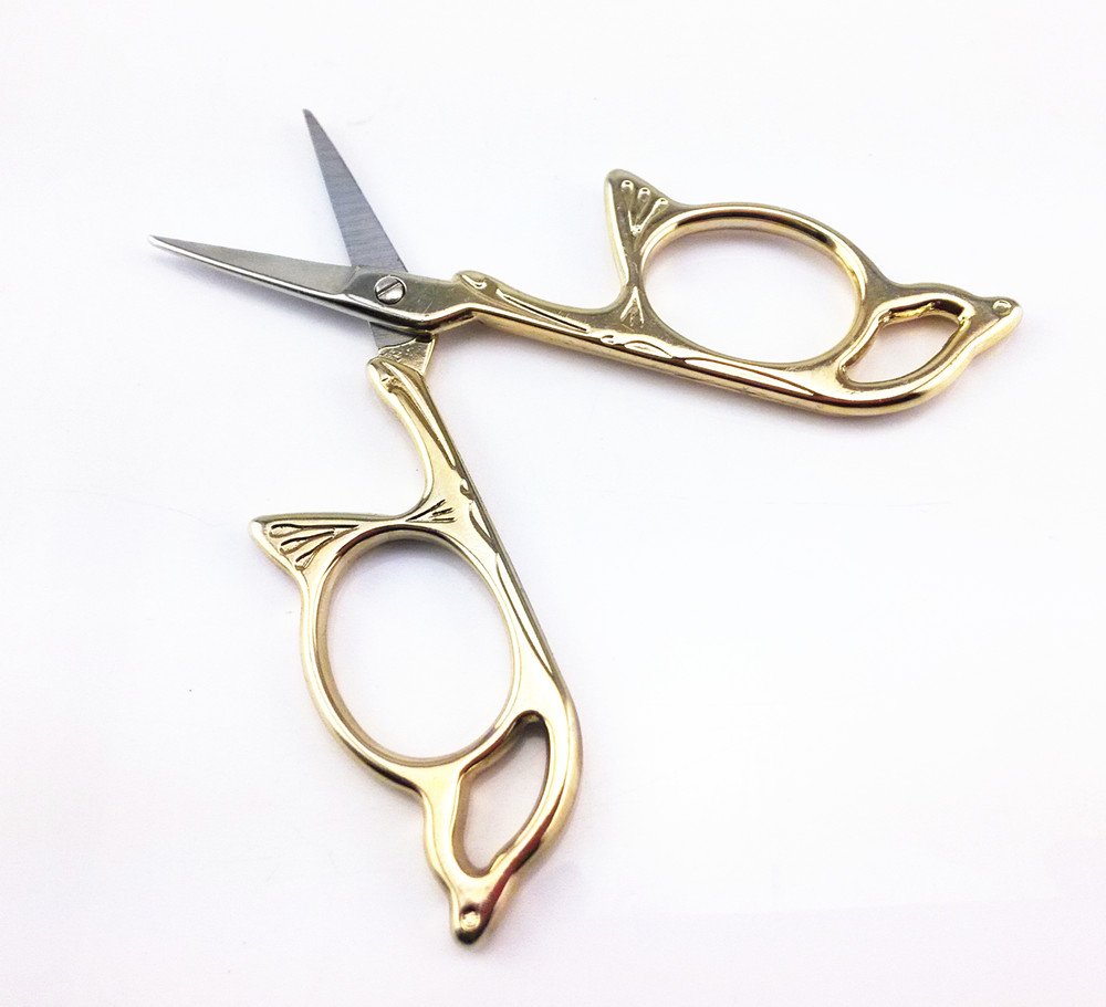 Yueton Butterfly Needlework Embroidery Scissors (Golden)