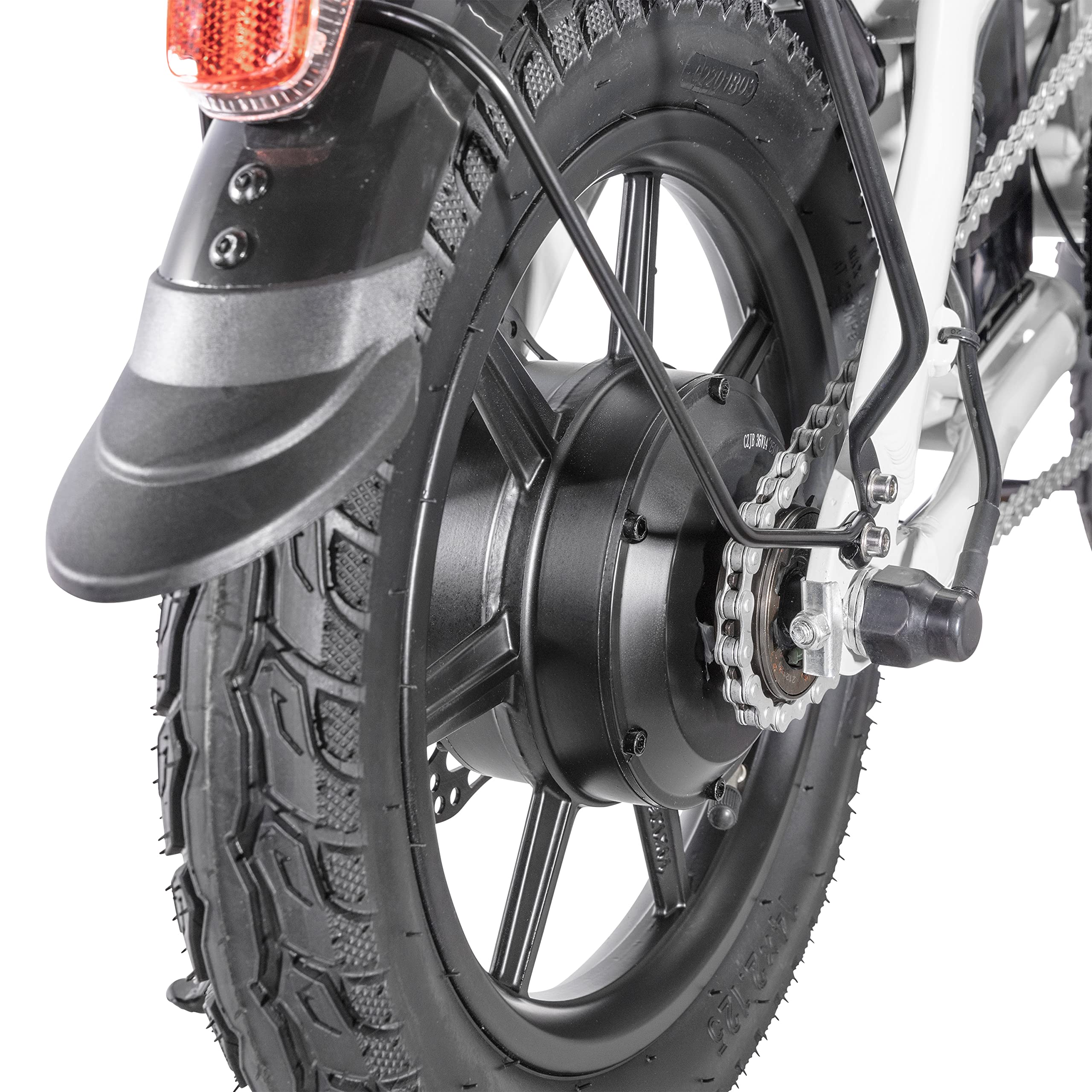 XPRIT Folding Electric Bike, Light Weight, LCD Display, Full Throttle/Pedal Assist (14'' Folding)