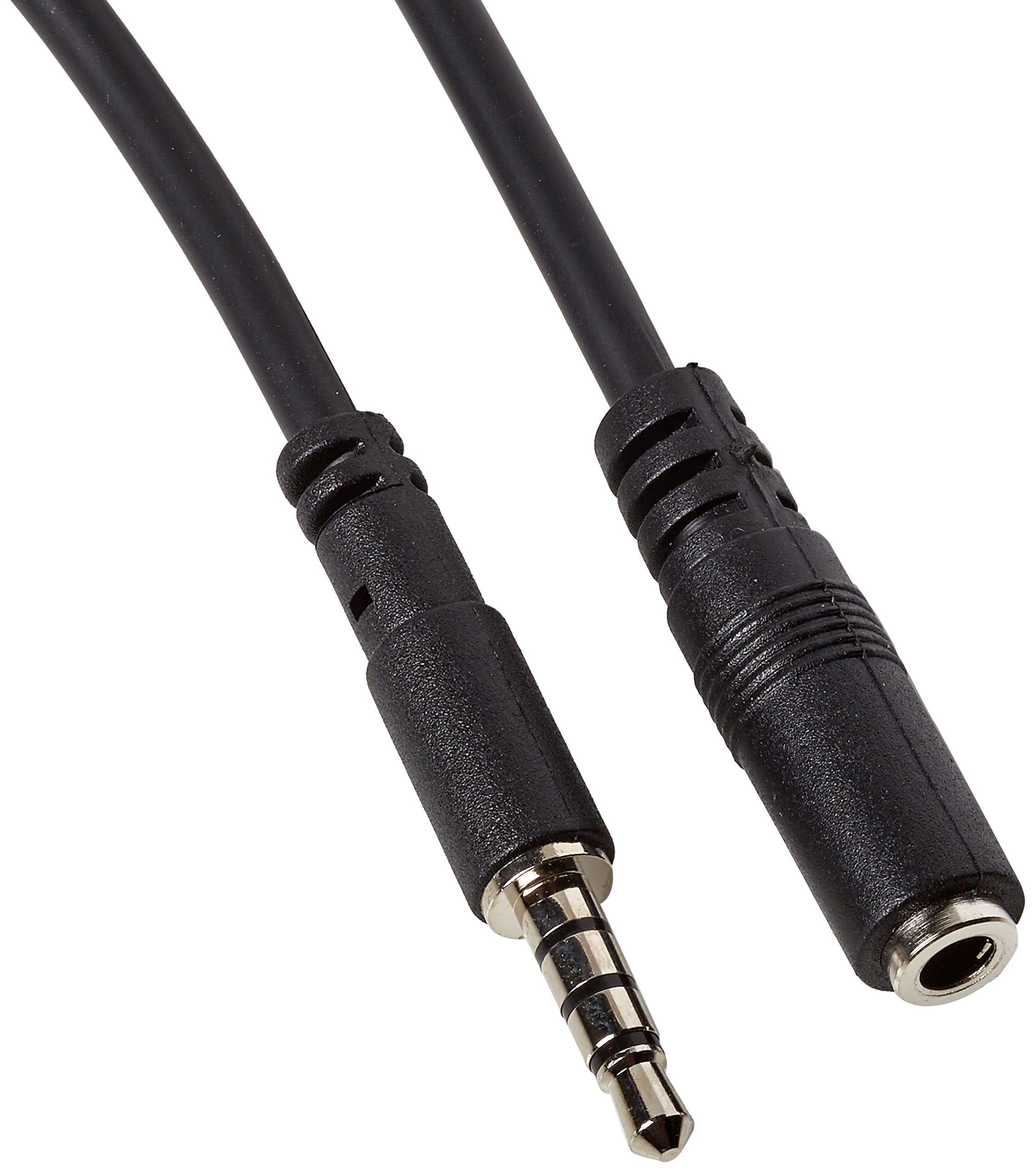 StarTech.com 3.5mm 4 Position to 2X 3 Position 3.5mm Headset Splitter Adapter & .com 2m 3.5mm 4 Position TRRS Headset Extension Cable
