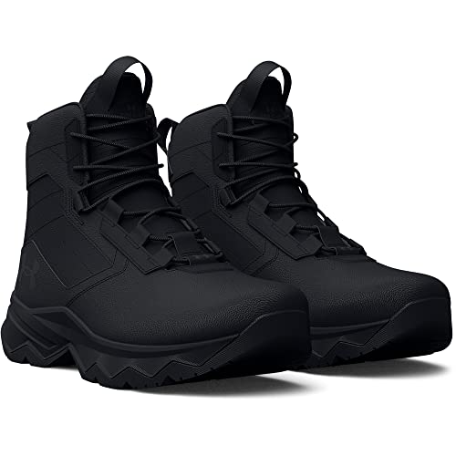 Under Armour Mens Stellar G2 6" Lace Up Military And Tactical Boot, (001) Black/Black/Pitch Gray, 11.5 US