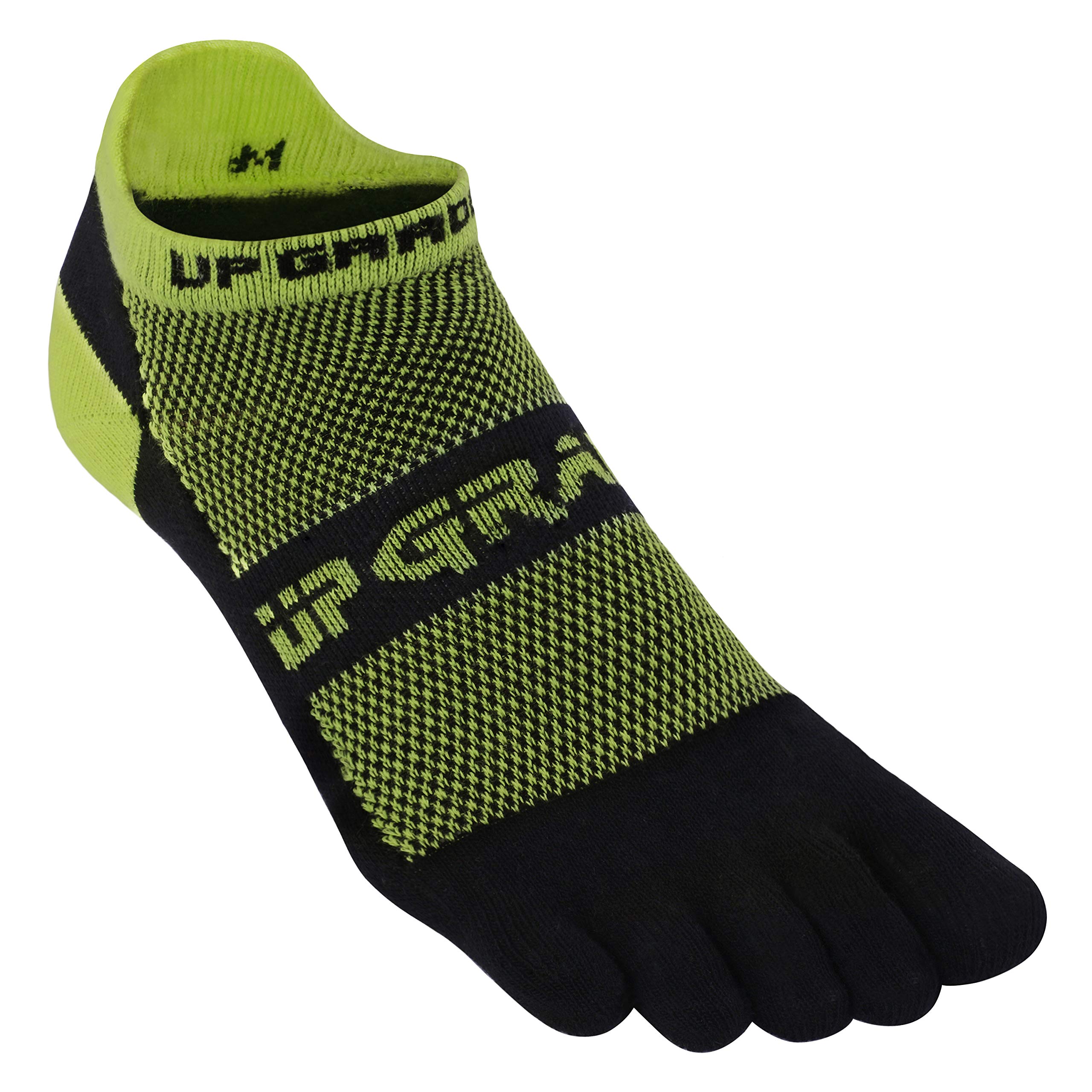 UGUPGRADE Toe Socks, Everyday Run Midweight Low Cut Ankle Lycra Toesocks with Heel Tab for Men Women