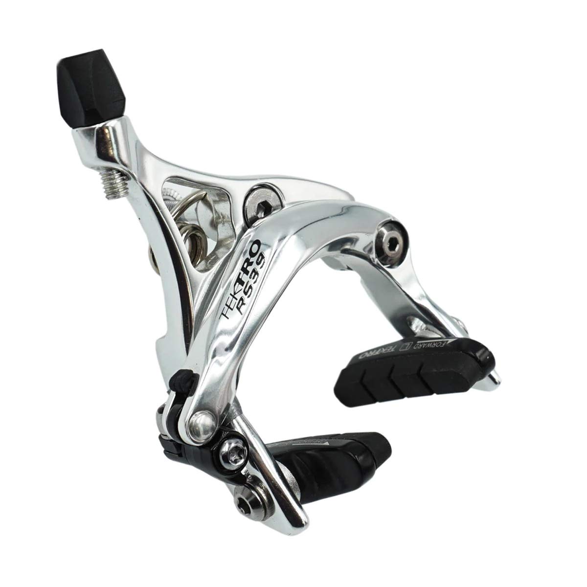 Tektro R539 Dual Pivot Rear Brake Caliper - 47-57mm, Hex Nut, Silver