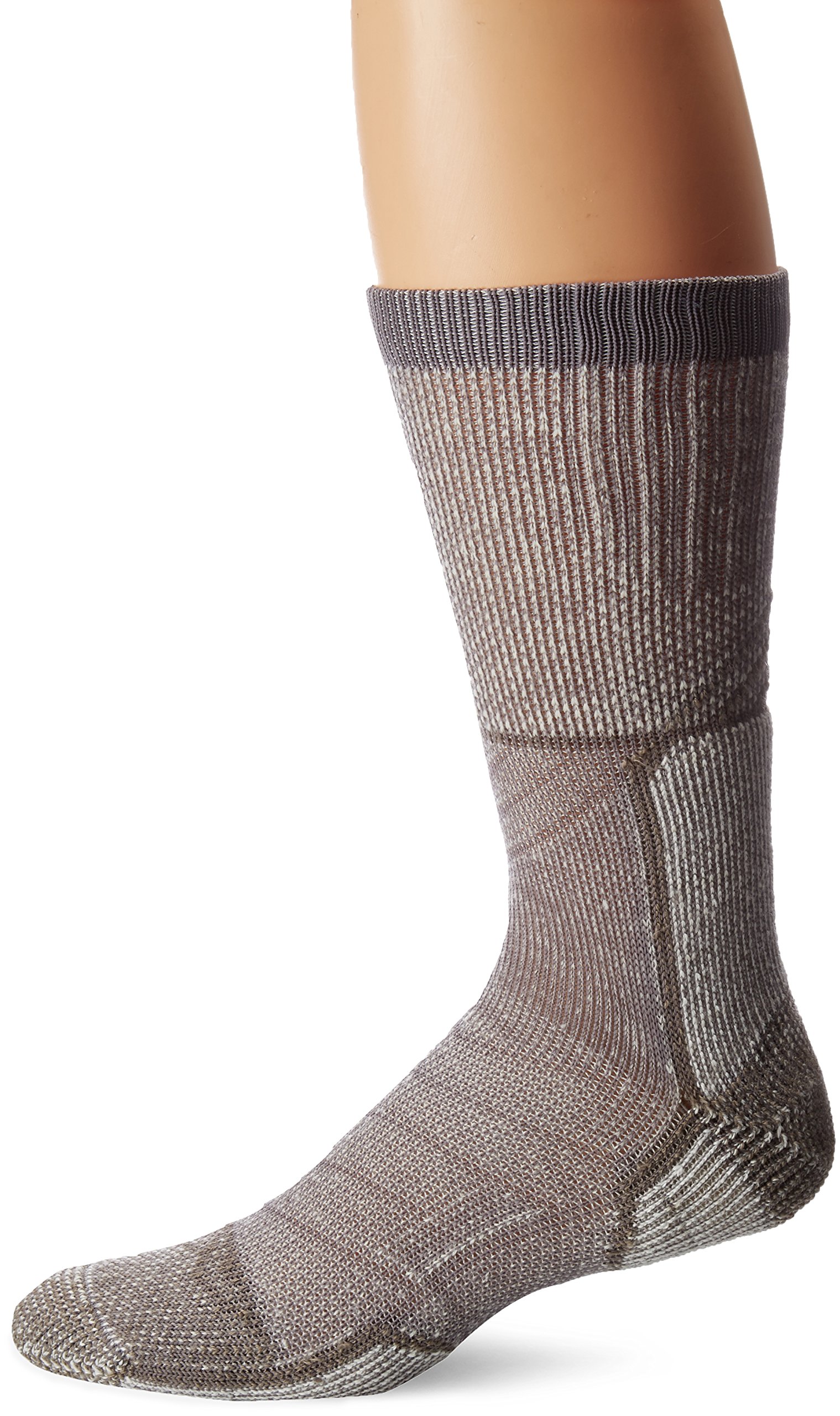 thorlos mens Oexu Max Cushion Outdoor Explorer Crew Hiking Socks, Grey Sky, Large US
