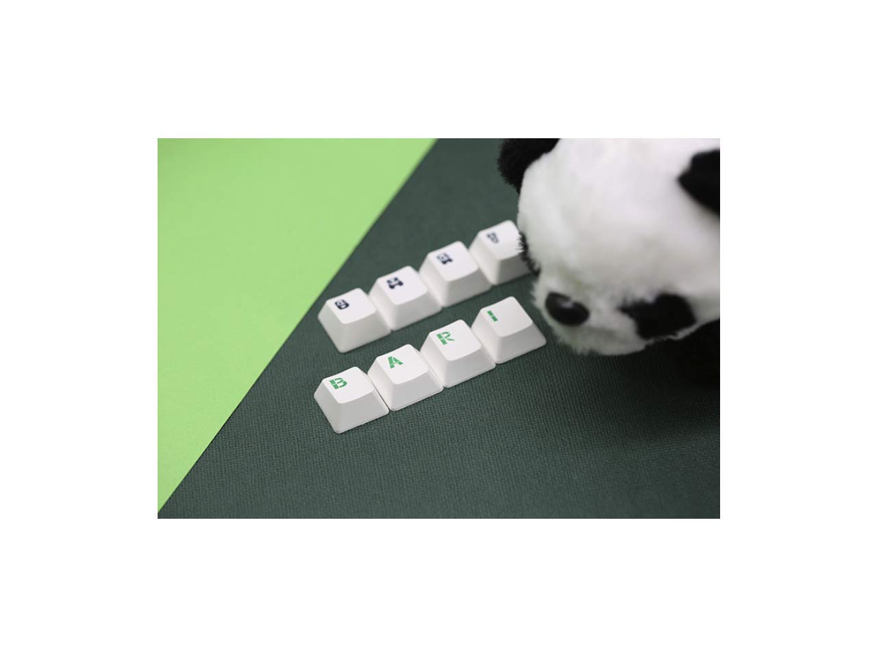 Varmilo Ergonomic Design,Cool Exterior White Backlit 68 Keys Type-C Cable Detachable Cherry Red Mechanical Gaming Keyboard for Office and Game, PBT Keycaps - Miya PRO Panda Verison