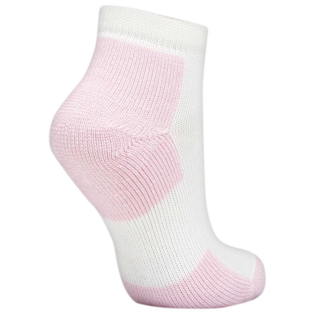 Thorlos Thick Cushion Distance Walking 3-Pair Pack White/Pink MD (Women's Shoe 7-9)