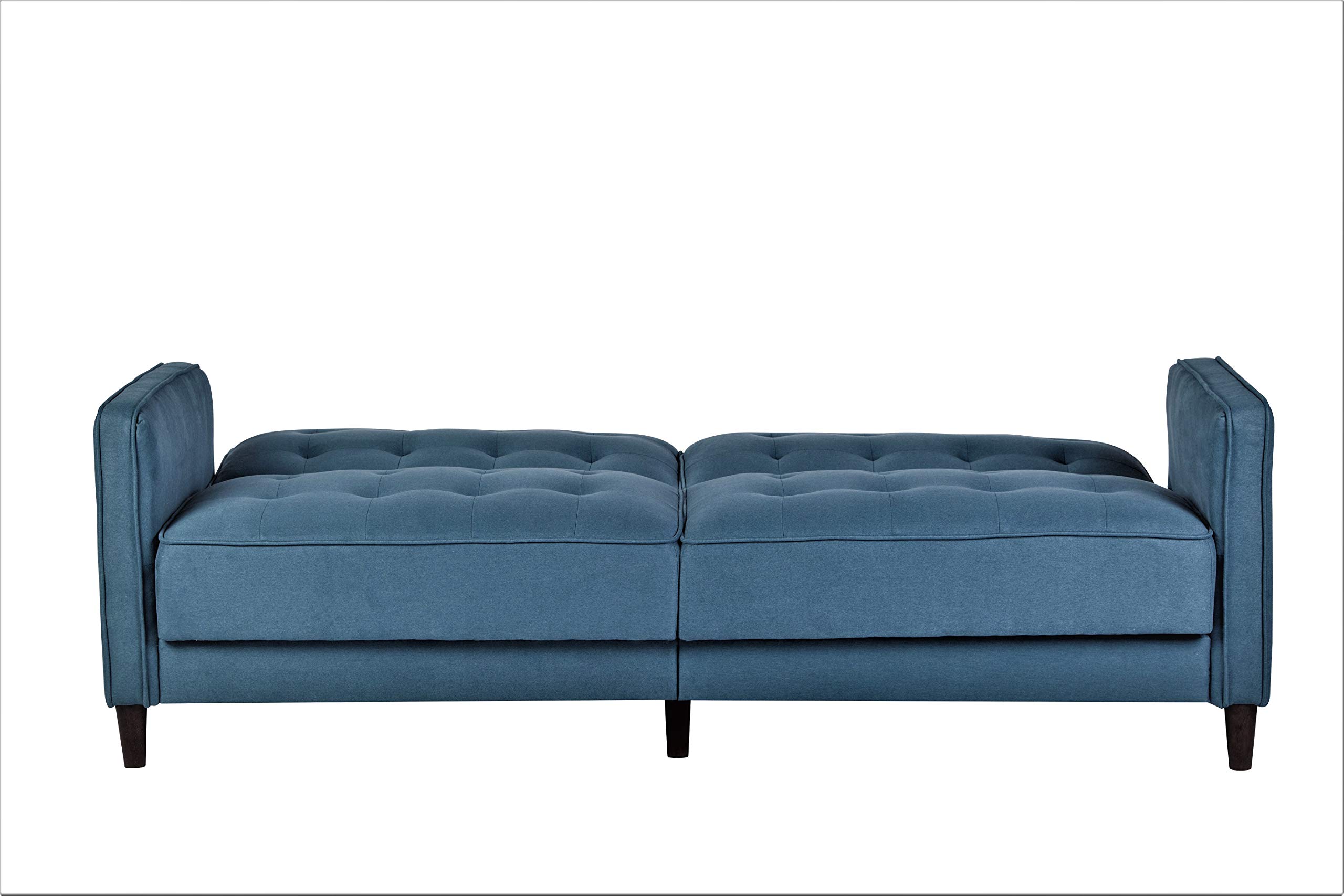 US Pride Furniture Square Arm Sofa Bed Sofabed, Ocean Blue