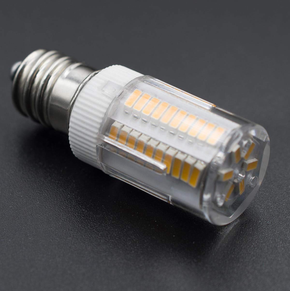 TZHILAN E12 LED Light Bulb Dimmable 2.5 Watt Warm White 3000K 25W Equivalent 200Lumen T5 Edison Candelabra Base AC110V-130V for Home Lighting Chandelier Ceiling Fan Pack of 5