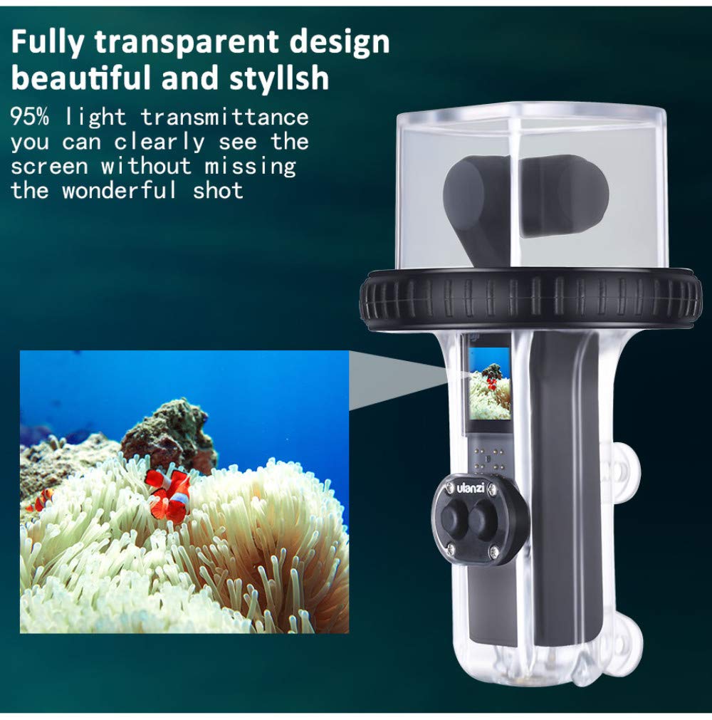 ULANZI OP-10 60 Meters Waterproof Case Underwater Housing Compatible for DJI OSMO Pocket Gimbal