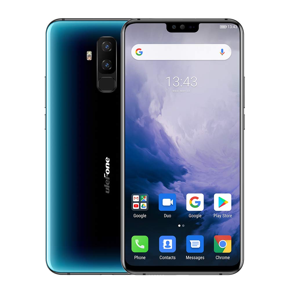 Ulefone Note 8 Unlocked Cell Phones, Dual Sim Unlocked Smartphones 3G, 5.5'' 2GB+16GB, Android 10, GSM Unlocked Phone, 5MP+2MP Camera, 2700mAh Battery, Face ID, GPS, No Sprint& Verizon Blue