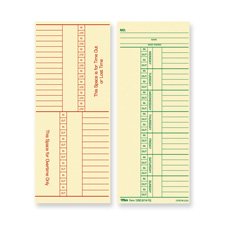 Tops Business Forms 12603 Time Cards, 143 lb, Named Days, 3-3/8-Inch x8-1/4-Inch, 100/PK